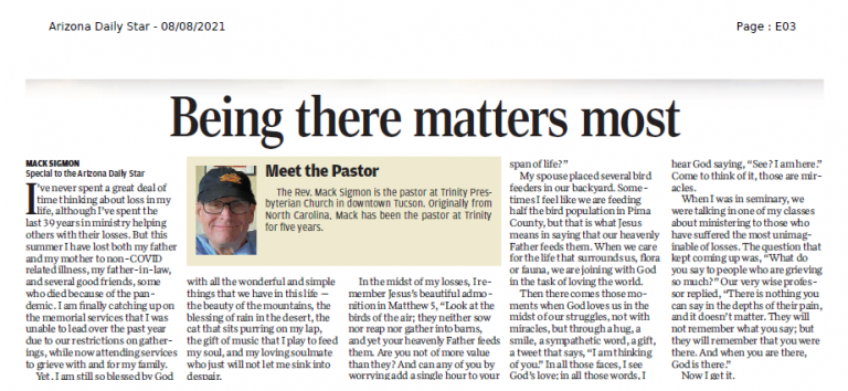 Trinity Presbyterian Church – Serving God In The Heart Of The City