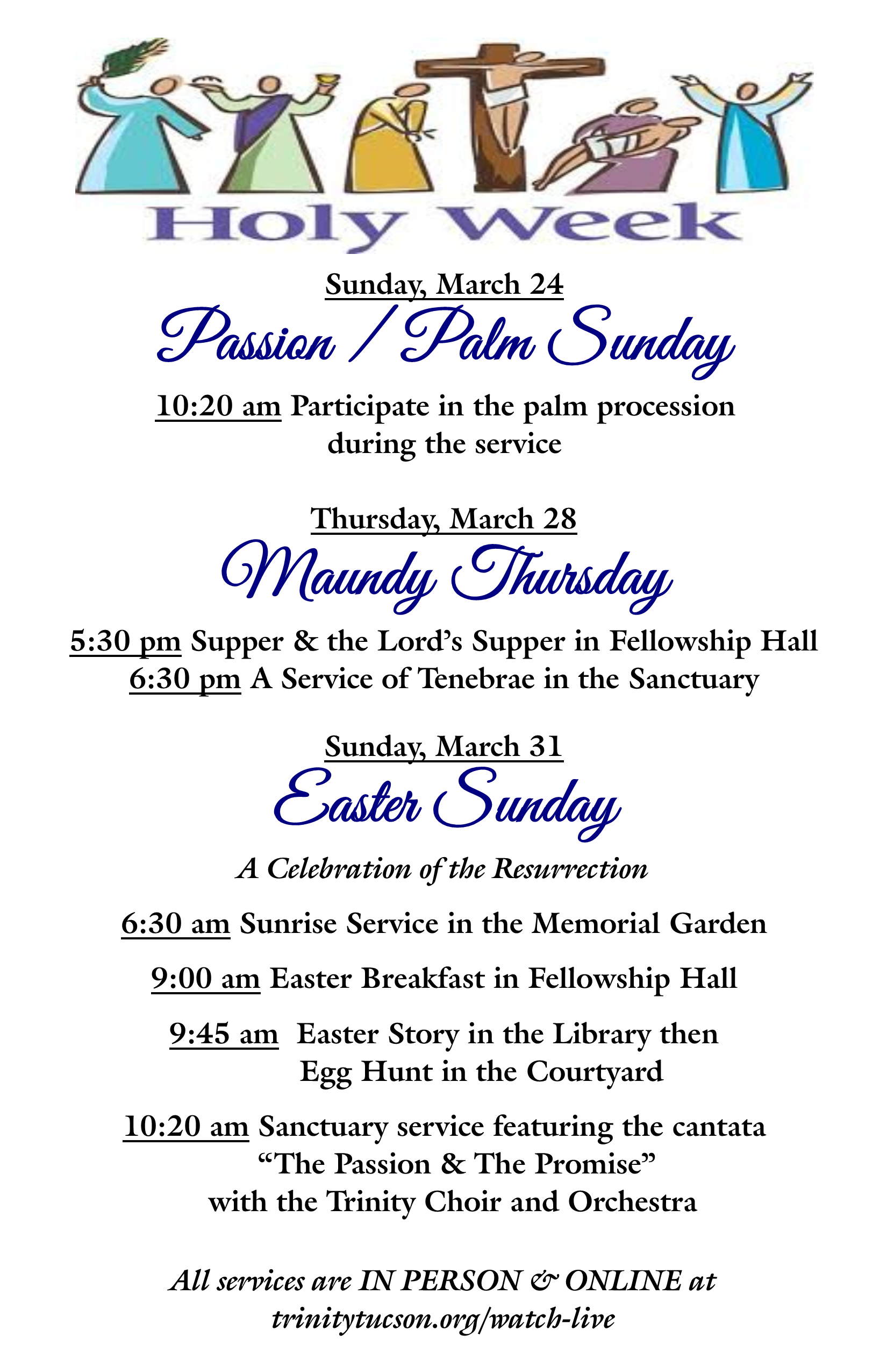Upcoming Events – Trinity Presbyterian Church